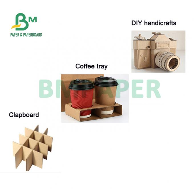Single Layer Corrugated Paper Board E F Flute For Package Box