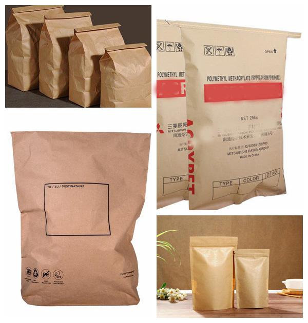 High Porosity Sack Kraft Paper 80gsm Brown Color For Cement Bags