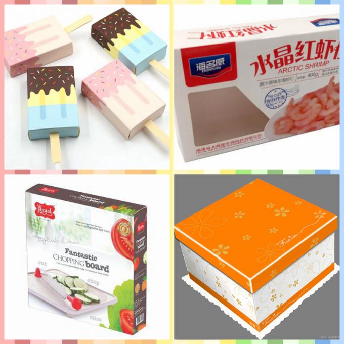 275gsm Frozen Food Packaging Boxes Paper Coated Food Board PE Coating