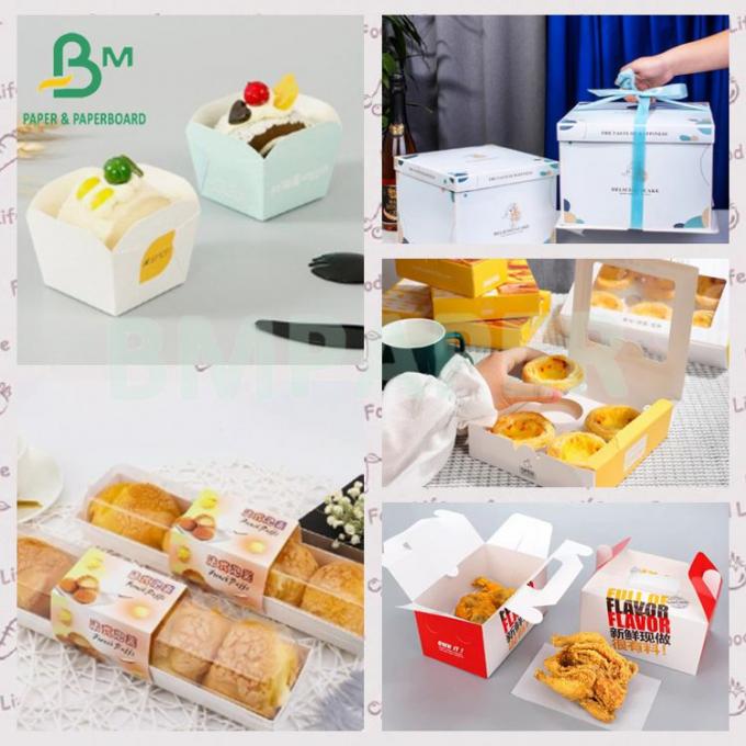 215g Recyclable coated FBB carton board food packaging cardboard