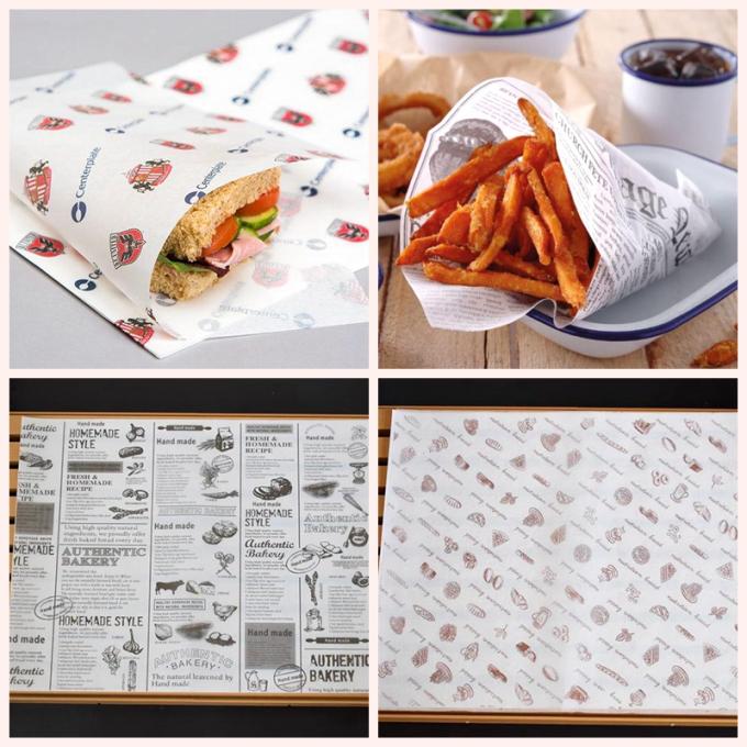 Printable Kit 7 White Greaseproof Paper 50gsm Bleached Grease Resistant ...