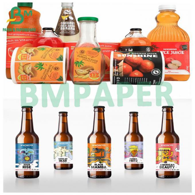 65gsm High Humidity Resistance Wet Strength Paper For Beverage Labels