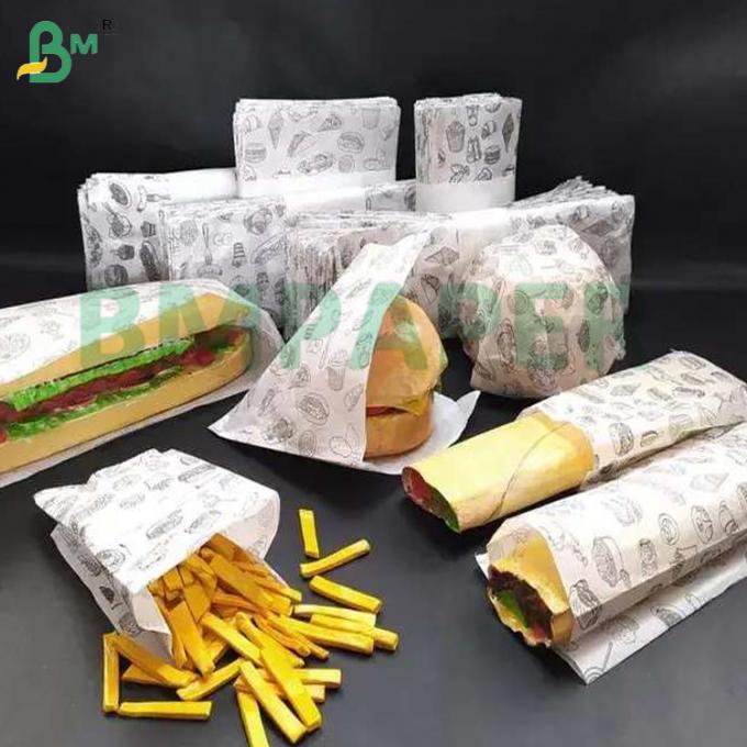 21gram 23gram Water Grease Resistance Food Safety Hamburger Wrapping ...