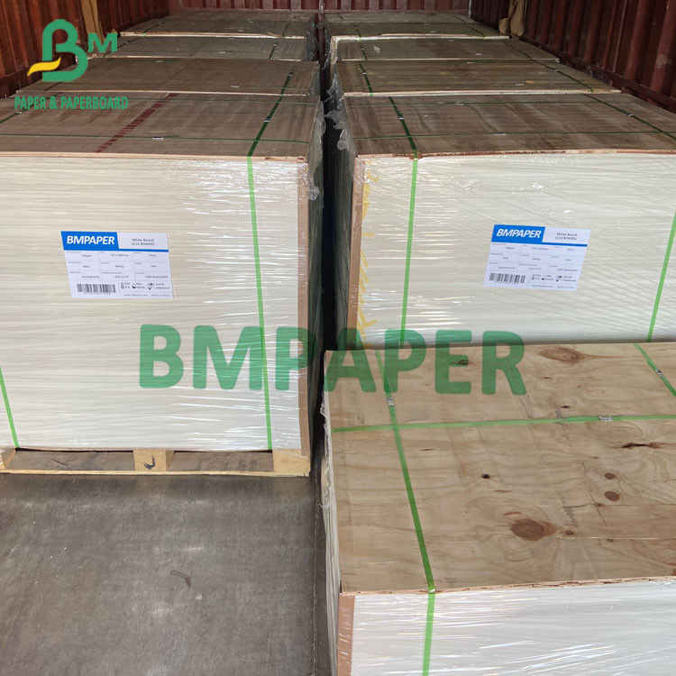 Ivory SBS Paper Board , One Side Coated White Paper 350gsm 375gsm 70cm ...