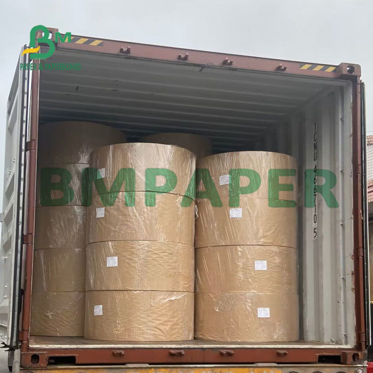 Food Grade Brown Kraft Wrapping Paper Roll 300g + 15g PE Coating For ...