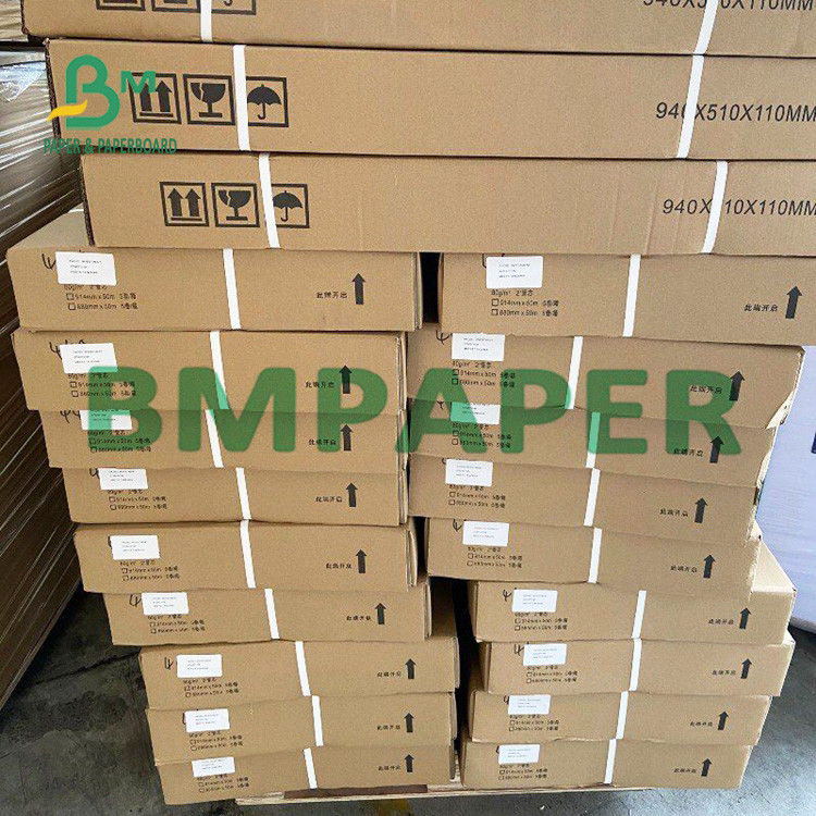 Single Sided Blue 20LB Plotter Paper With Raw Wood Pulp Material For ...