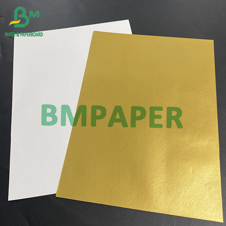 Golden Metallized Label Paper For Beer Bottle Label Wet Strength Eco ...