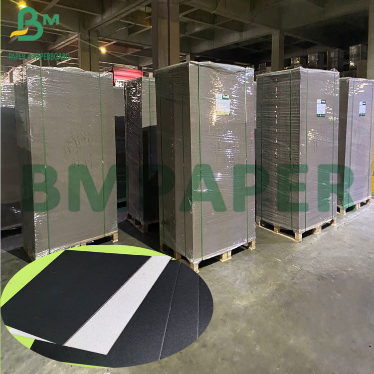 2mm High Stiffness Recyclable Duplex Black Cardboard With Grey Back For ...