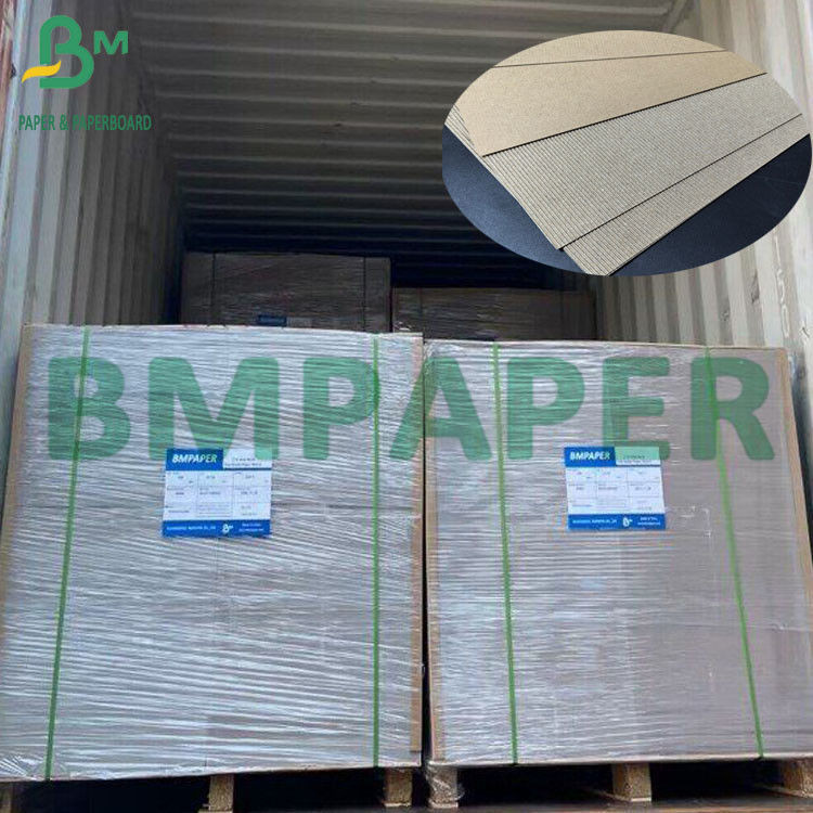 1mm F Flute Unbleached Brown Corrugated Paper Sheets For Boxes