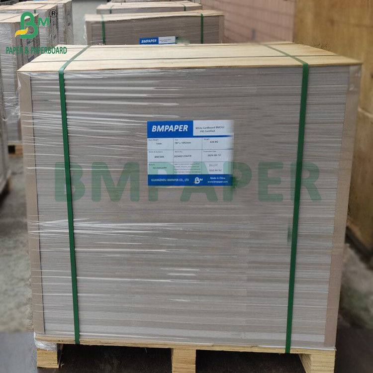 1mm 820g White Cardboard With Grey Middle 2 Layers Laminated Carton ...
