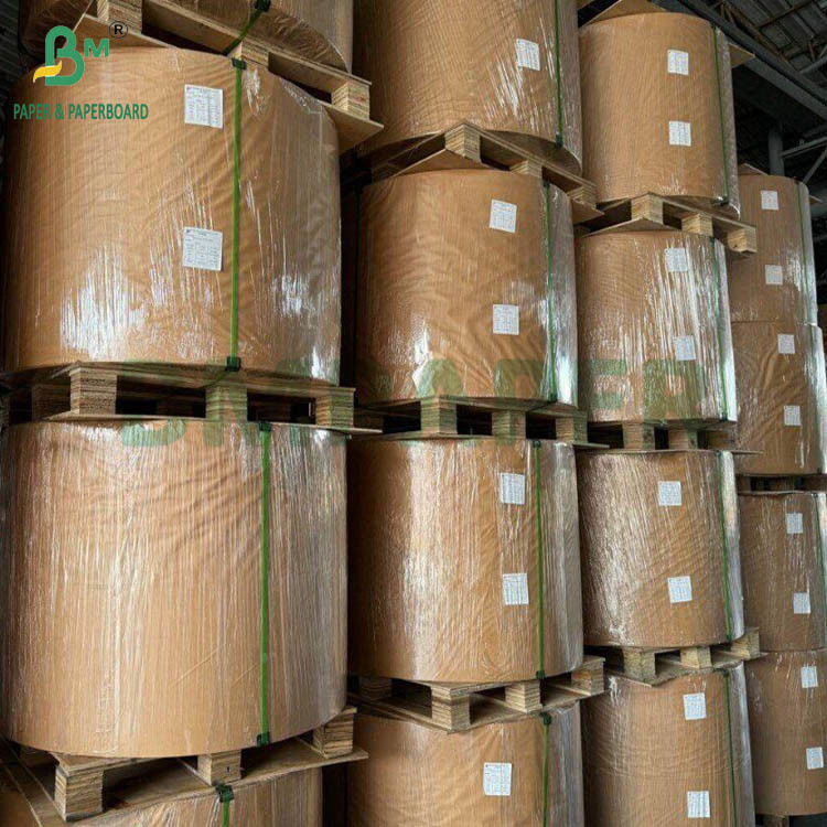 130g 300g Natural Sugarcane Bagasse Pulp Paper For Food Plates Rolls ...