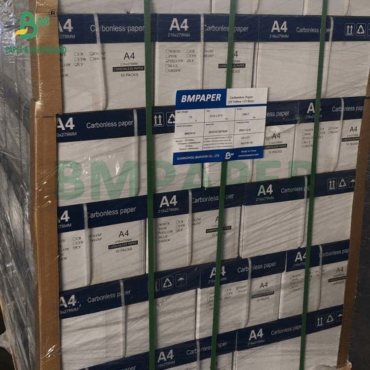 20lb 3-Part Blank Carbonless Paper For Receipt Books 8.5"x11" Letter Size