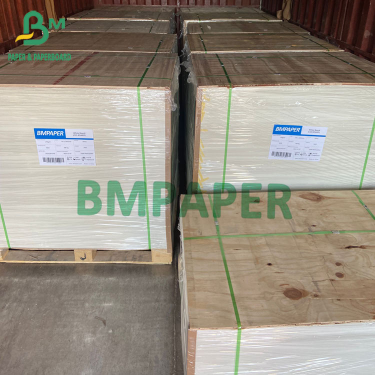 Ivory SBS Paper Board , One Side Coated White Paper 350gsm 375gsm 70cm ...