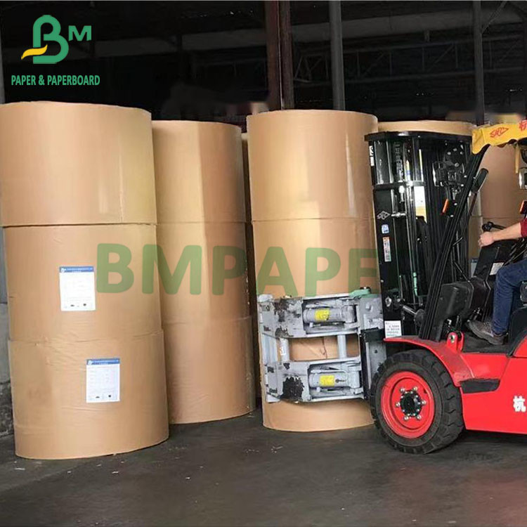 High Strength Cement Bag Paper , Brown Kraft Paper 70gsm 80gsm 85gsm ...