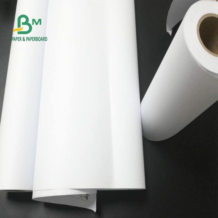 24'' x 150ft 92 Brightness 20lb CAD Plotter Paper Uncoated Bond Roll 2 ...