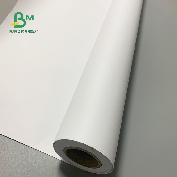 36'' x 500ft 92 Brightness 20lb CAD Plotter Paper Uncoated Bond Roll 3 ...