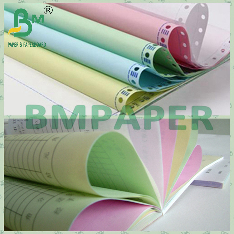 Black Image 2 Ply Carbonless Computer Paper With 100% Virgin Wood Pulp