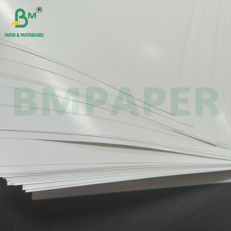 Glossy Coated One Side Label Paper 80gsm 90gsm White C1S Art Paper