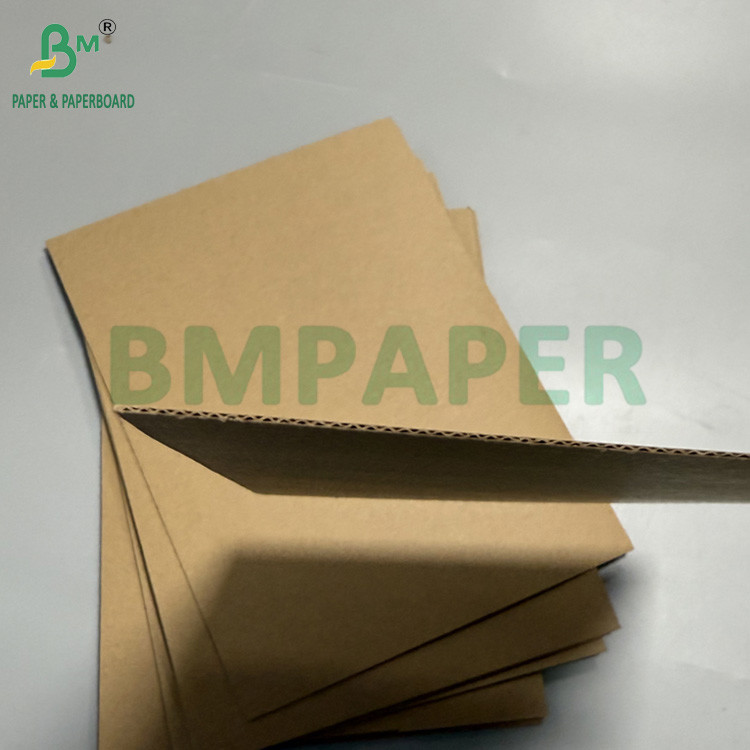 3 Ply Micro Corrugated Cardboard Sheets Kraft Brown N Flute G Flute 70 ...