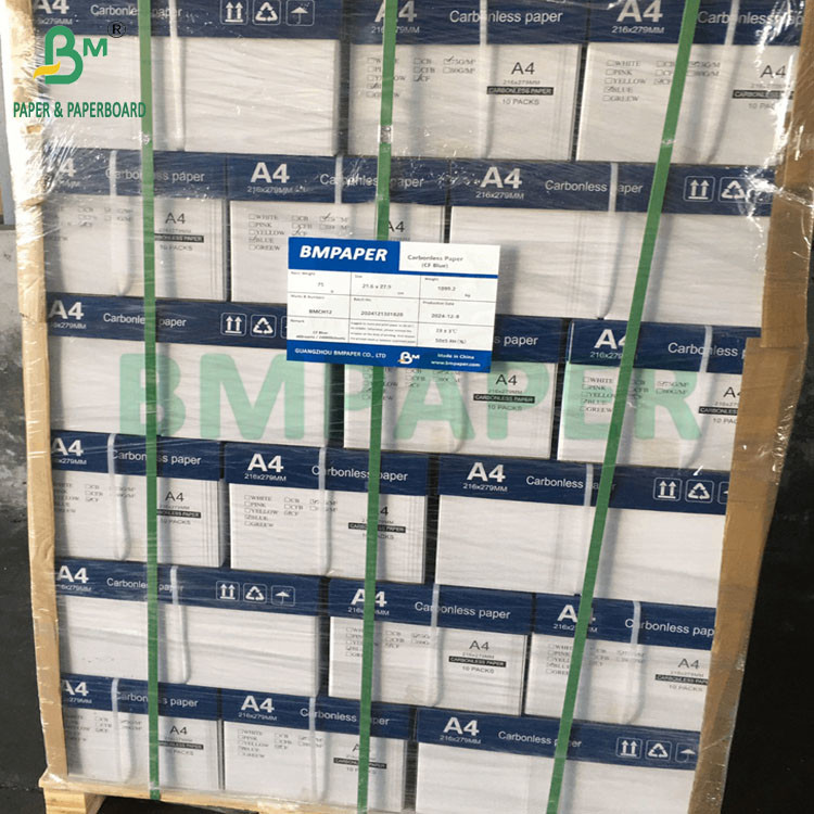 75g Letter-Sized Digital Carbonless Paper Image Black CB White CFB CF ...