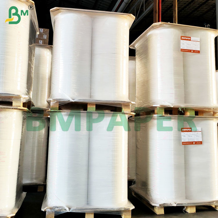 Bio-degradable 28gsm Wrapping Paper Rolls For Disposable Straws